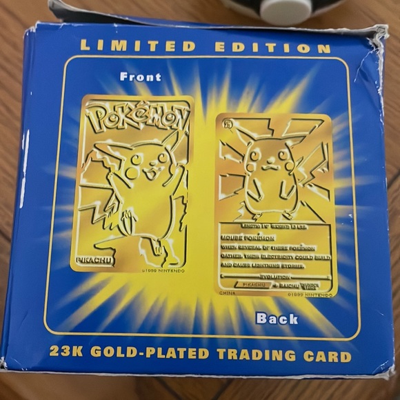 Pokemon | Toys | Pokemon 23k Goldplated Trading Card Limited Edition ...